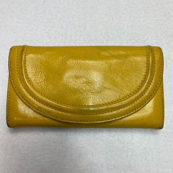 HOBO | Bags | Hobo International Lime Greenyellow Leather Credit Card ...
